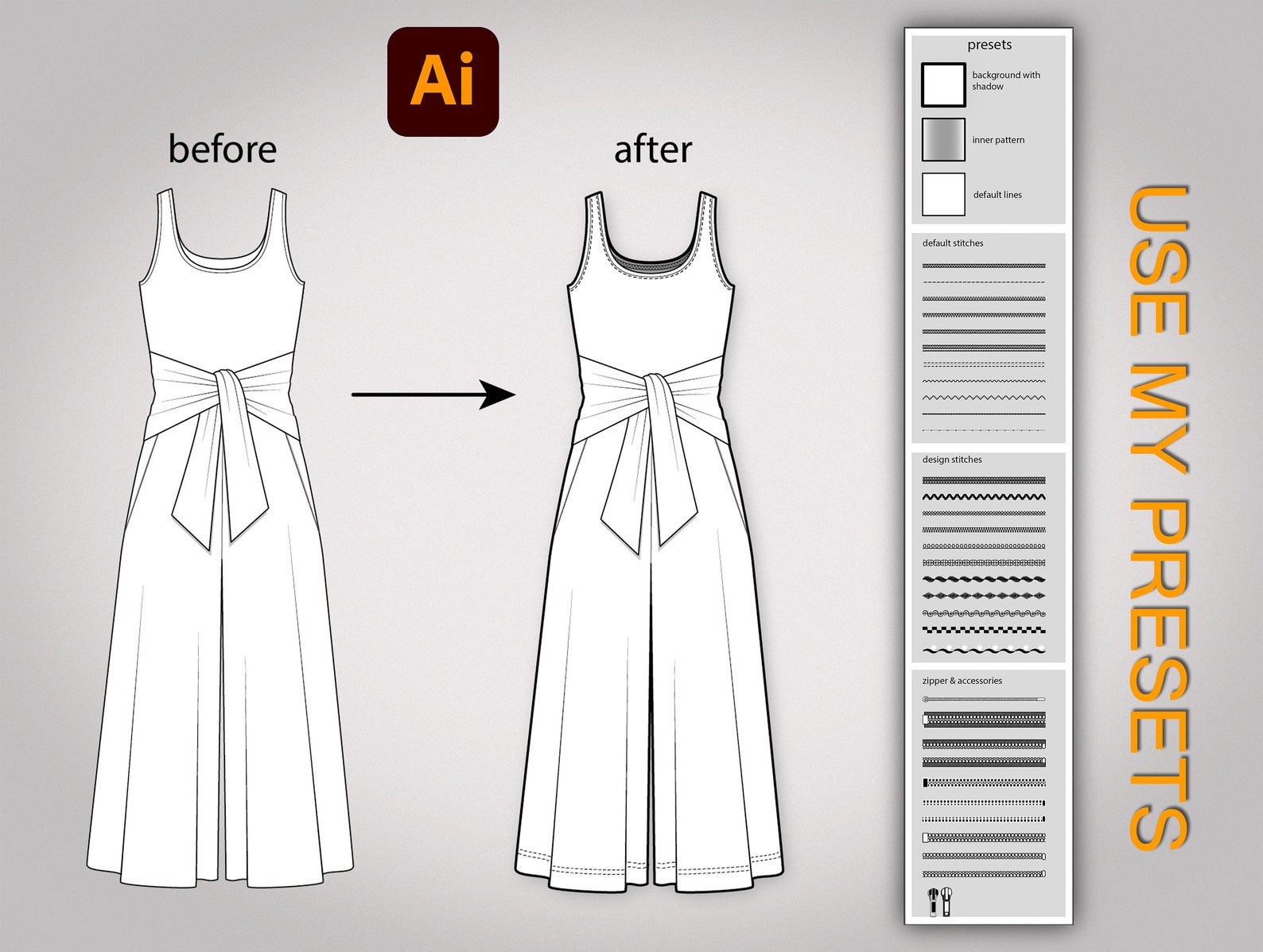 Starter Template Adobe Illustrator CC Clothing Design - Etsy
