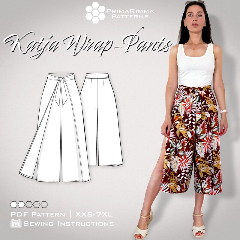 Plus Size Wrap Pants - Etsy