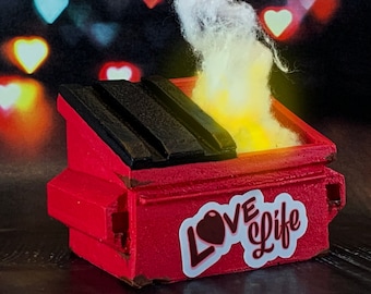 Dumpster Fire 2020 Christmas Ornament With Flickering LED Fire Light ...