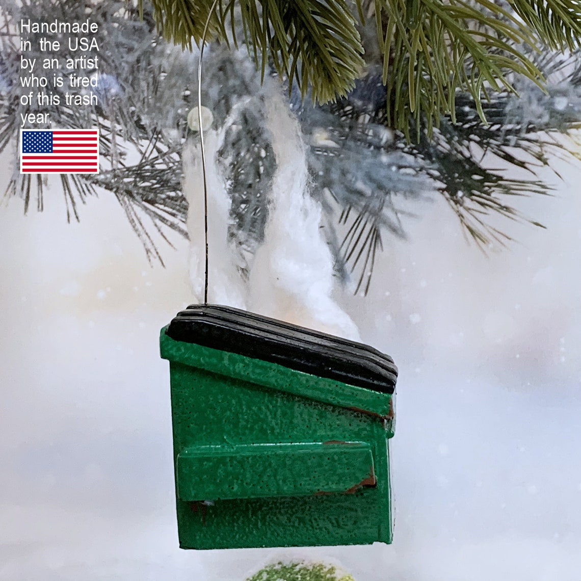 Dumpster Fire 2020 Christmas Ornament with Flickering LED Fire | Etsy