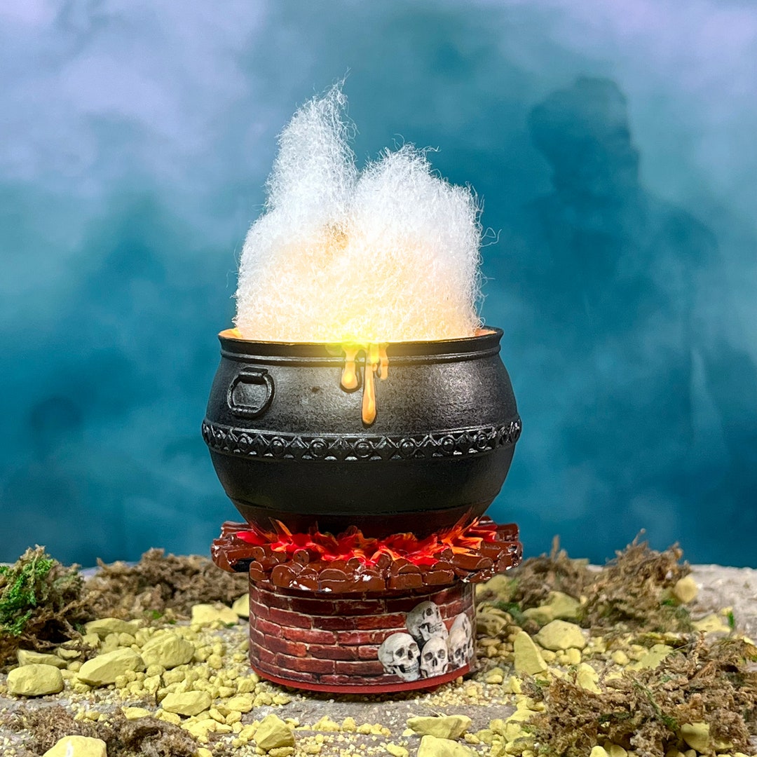 Halloween Witch Potion Caldron Decoration With Flickering Light ...