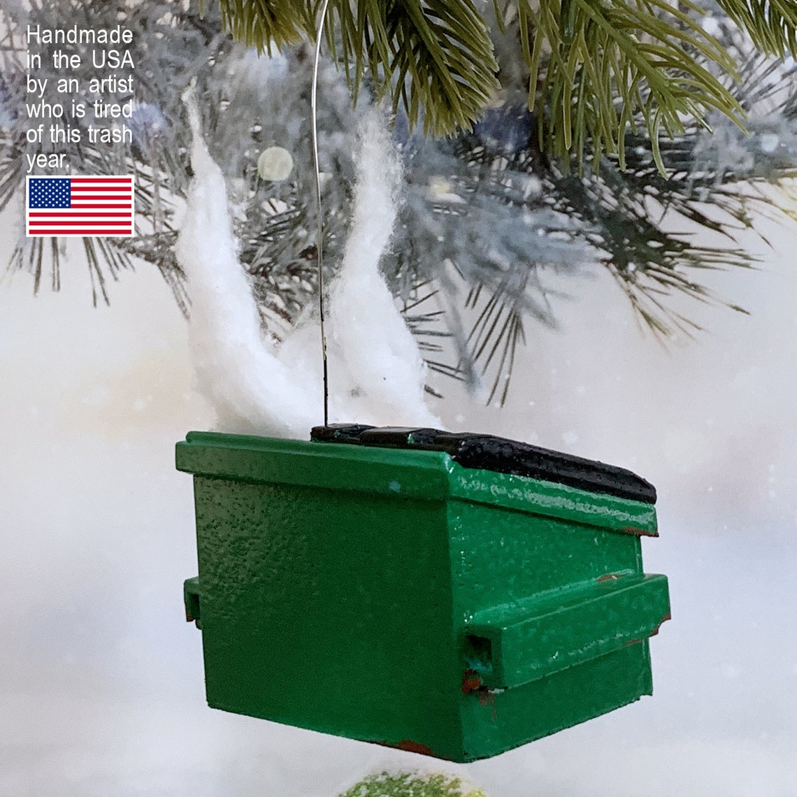 Dumpster Fire 2020 Christmas Ornament with Flickering LED Fire | Etsy