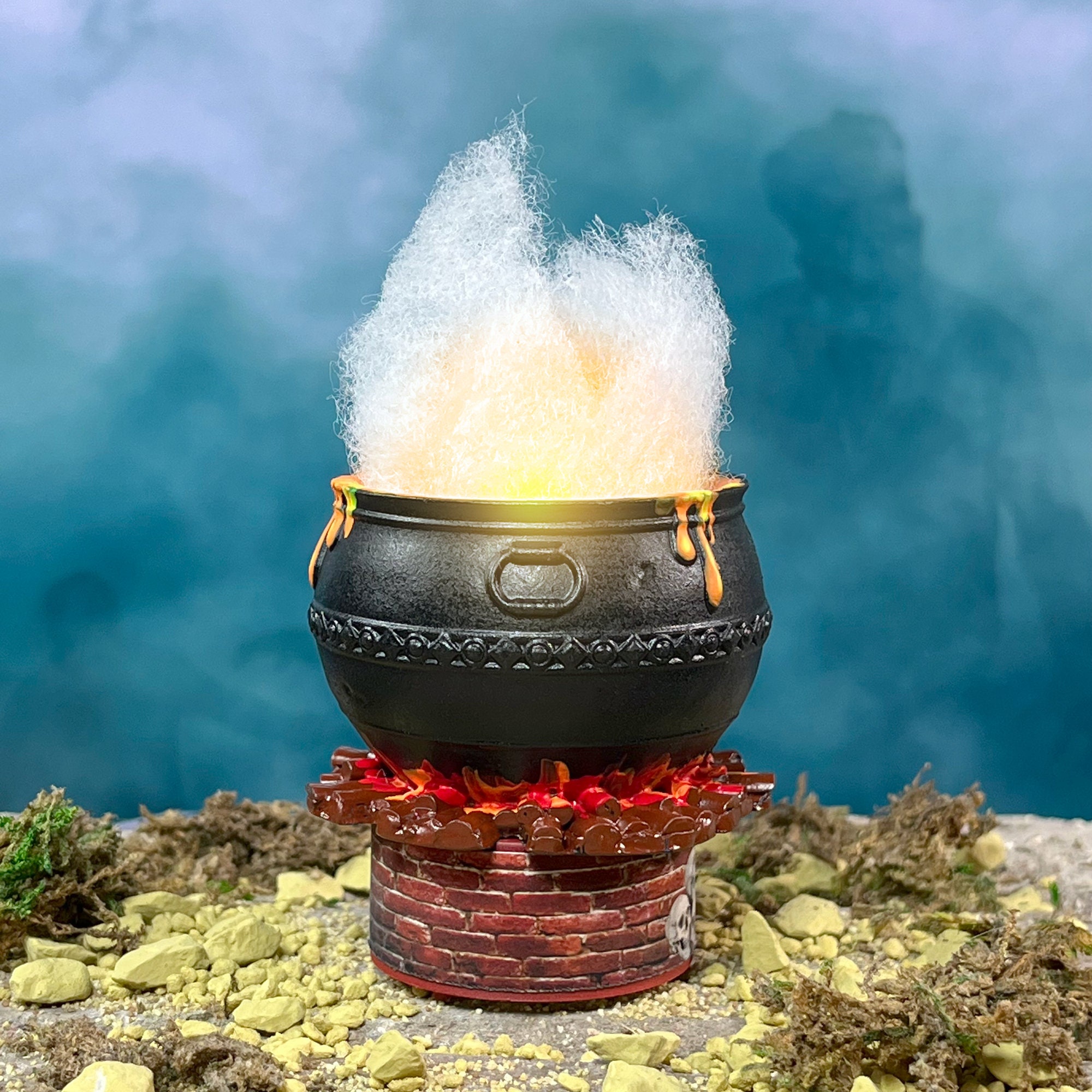 Halloween Witch Potion Caldron Decoration With Flickering - Etsy