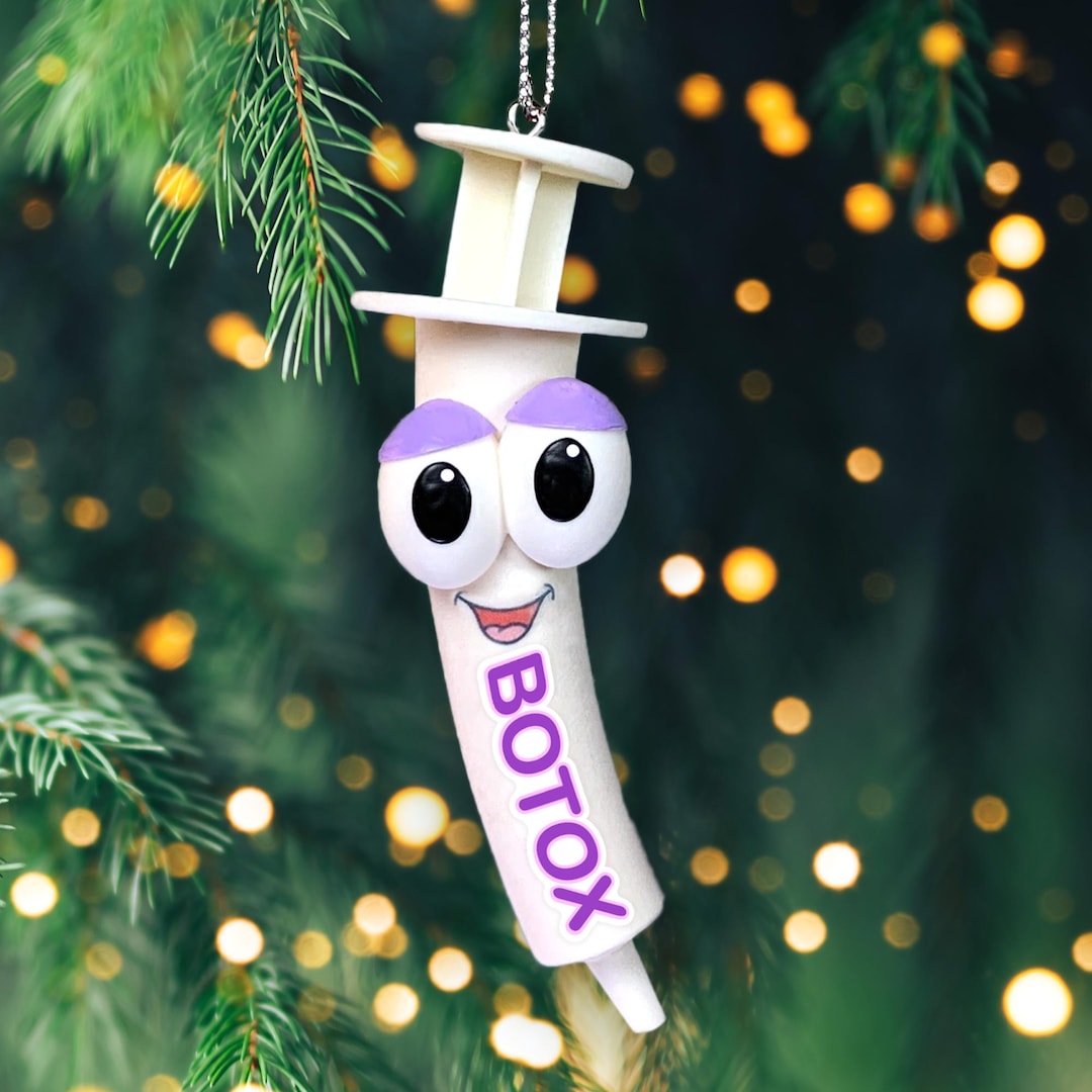 Botox Syringe Christmas Tree Holiday Ornament – Funny Beauty Gift - Etsy
