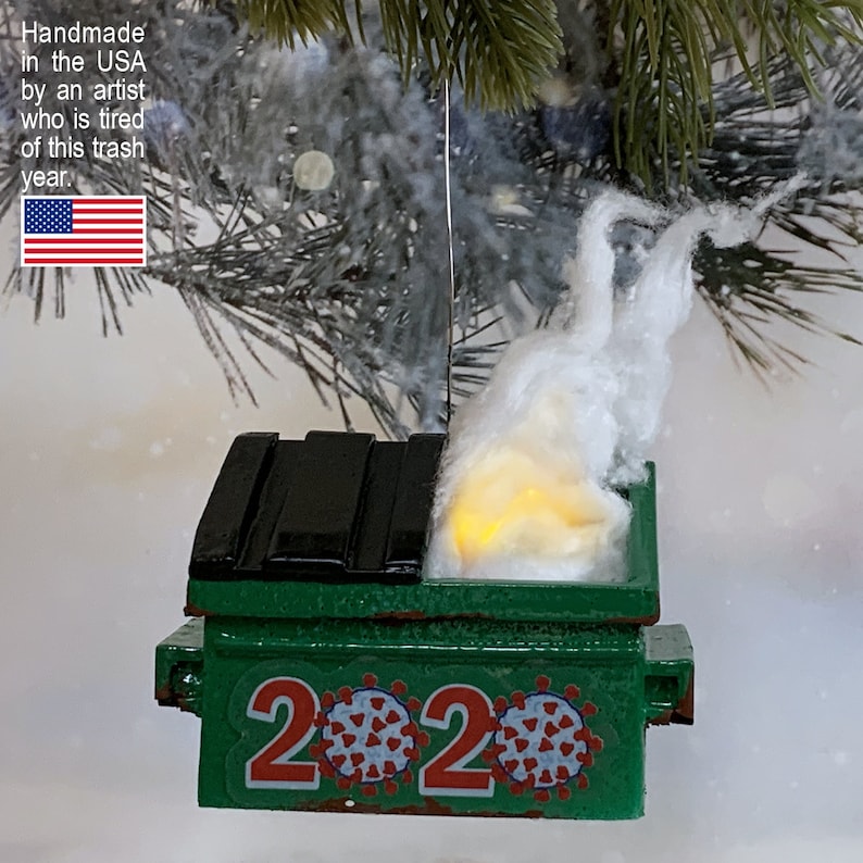 Dumpster Fire 2020 Christmas Ornament with Flickering LED Fire | Etsy