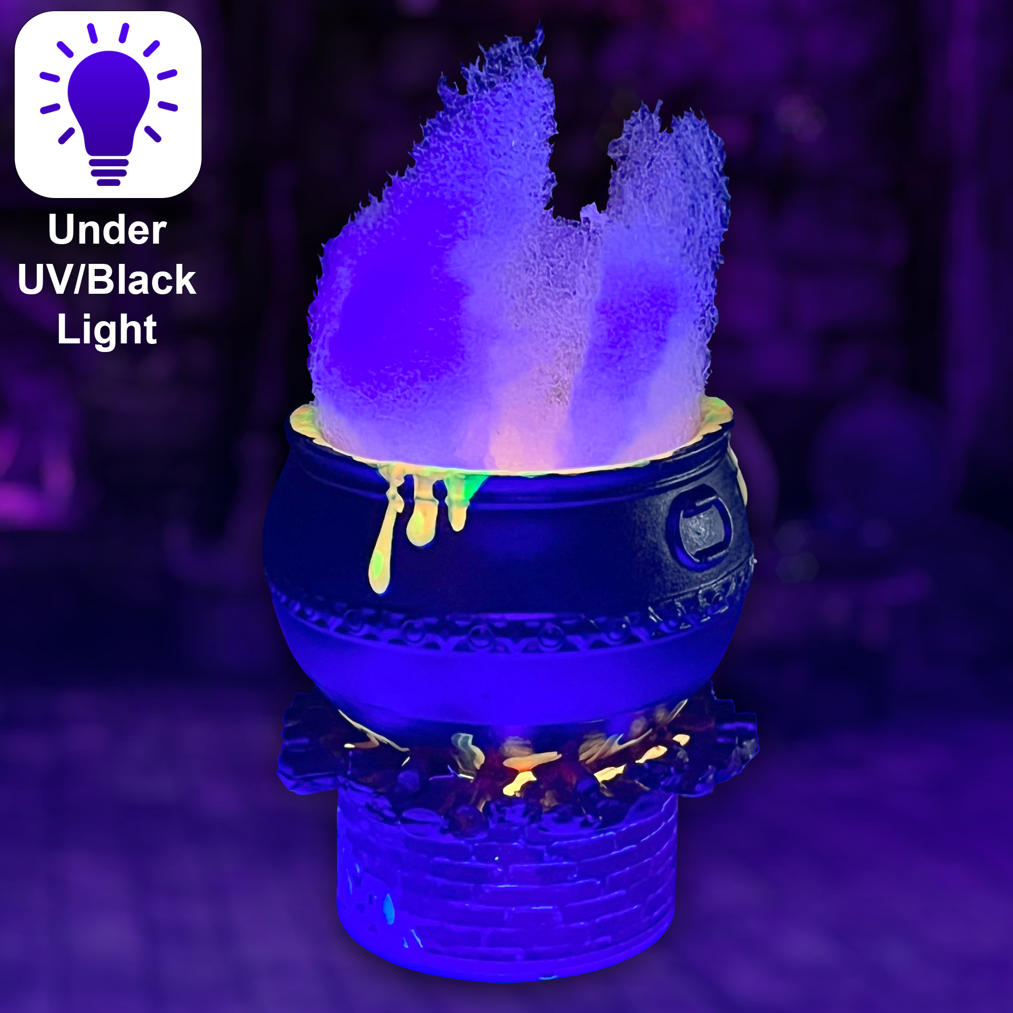 Halloween Witch Potion Caldron Decoration With Flickering Light ...