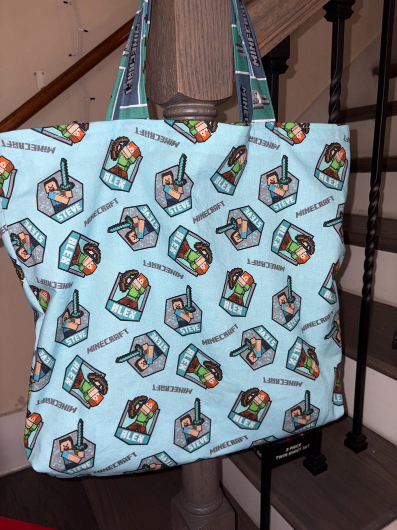 Minecraft Tote Bag C - Etsy