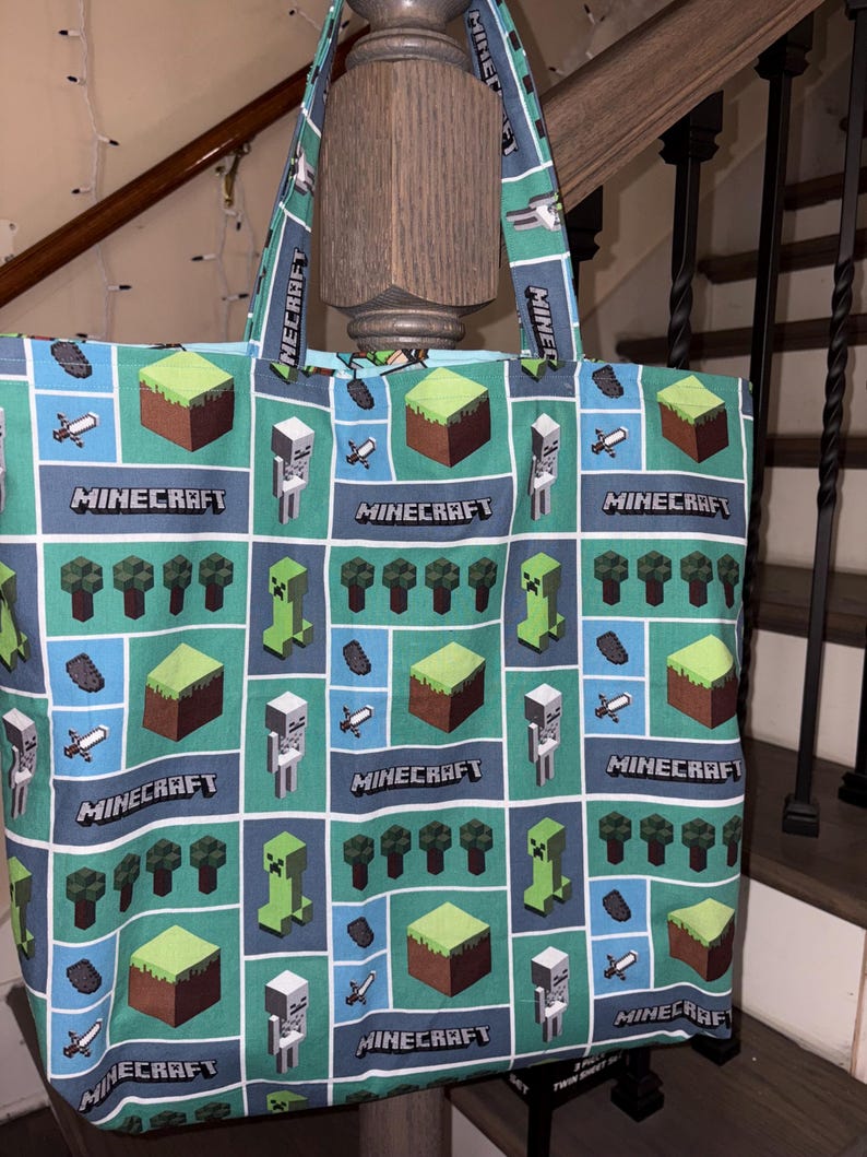 Minecraft Tote Bag C - Etsy
