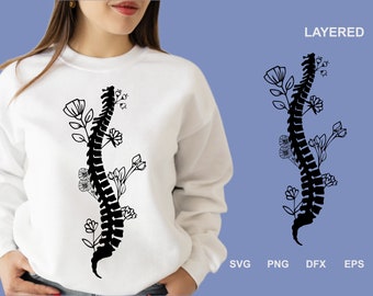 Spine Svg | Etsy