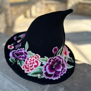 Flower Crown Witch Hat - Etsy