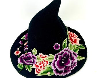 Cottagecore Witches Hat Halloween Witch Ren Faire Accessory Cosplay ...