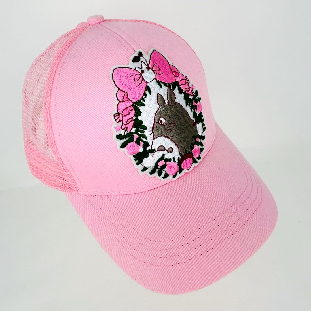 Pink Totoro Baseball Cap - Etsy