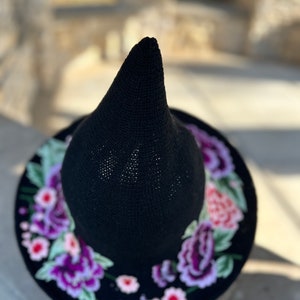 Flower Crown Witch Hat - Etsy