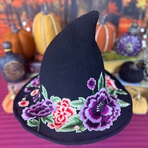 Flower Crown Witch Hat - Etsy