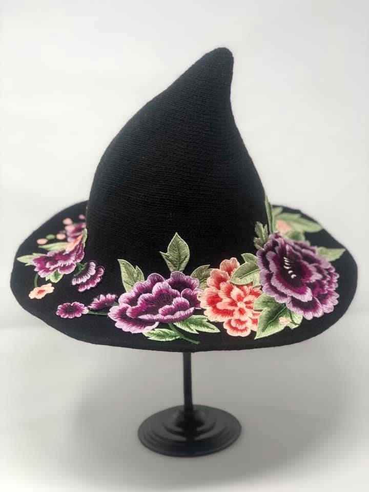 Flower Crown Witch Hat - Etsy