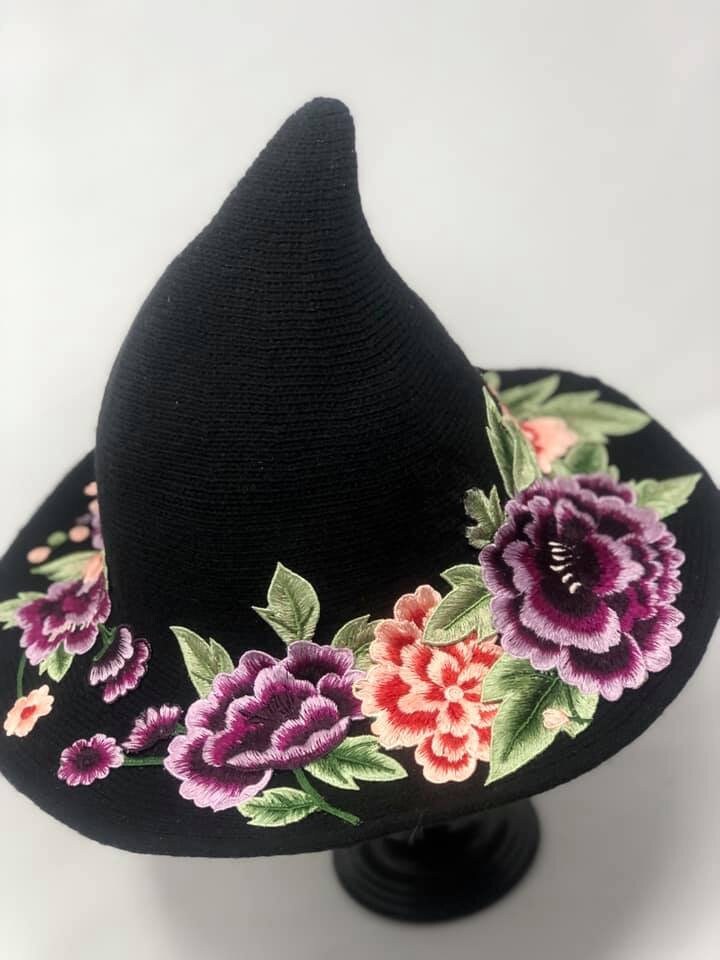 Flower Crown Witch Hat - Etsy