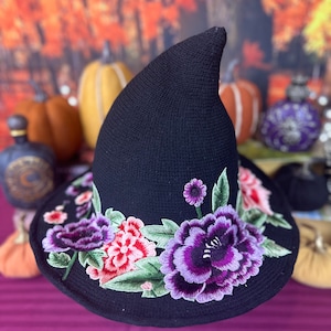 Flower Crown Witch Hat - Etsy