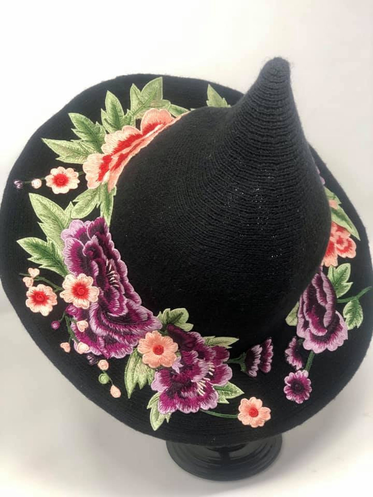 Flower Crown Witch Hat - Etsy