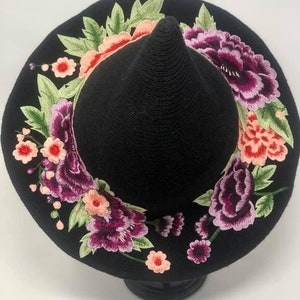 Flower Crown Witch Hat - Etsy