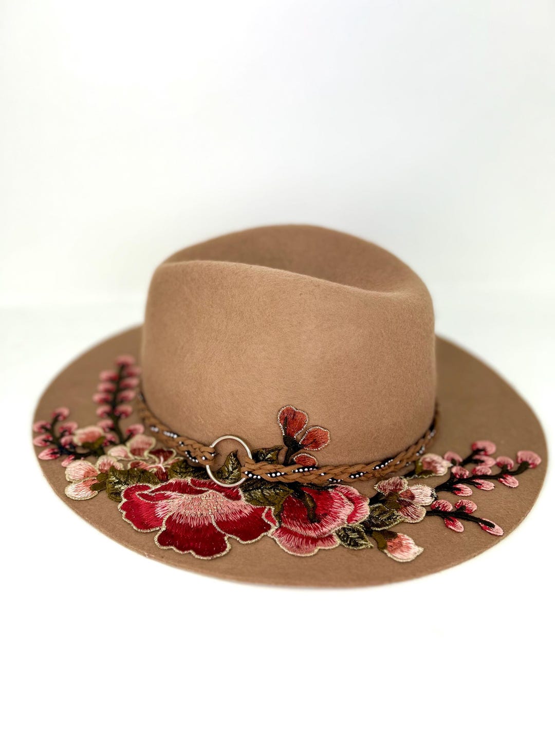 Floral Short Brim Hat - Etsy