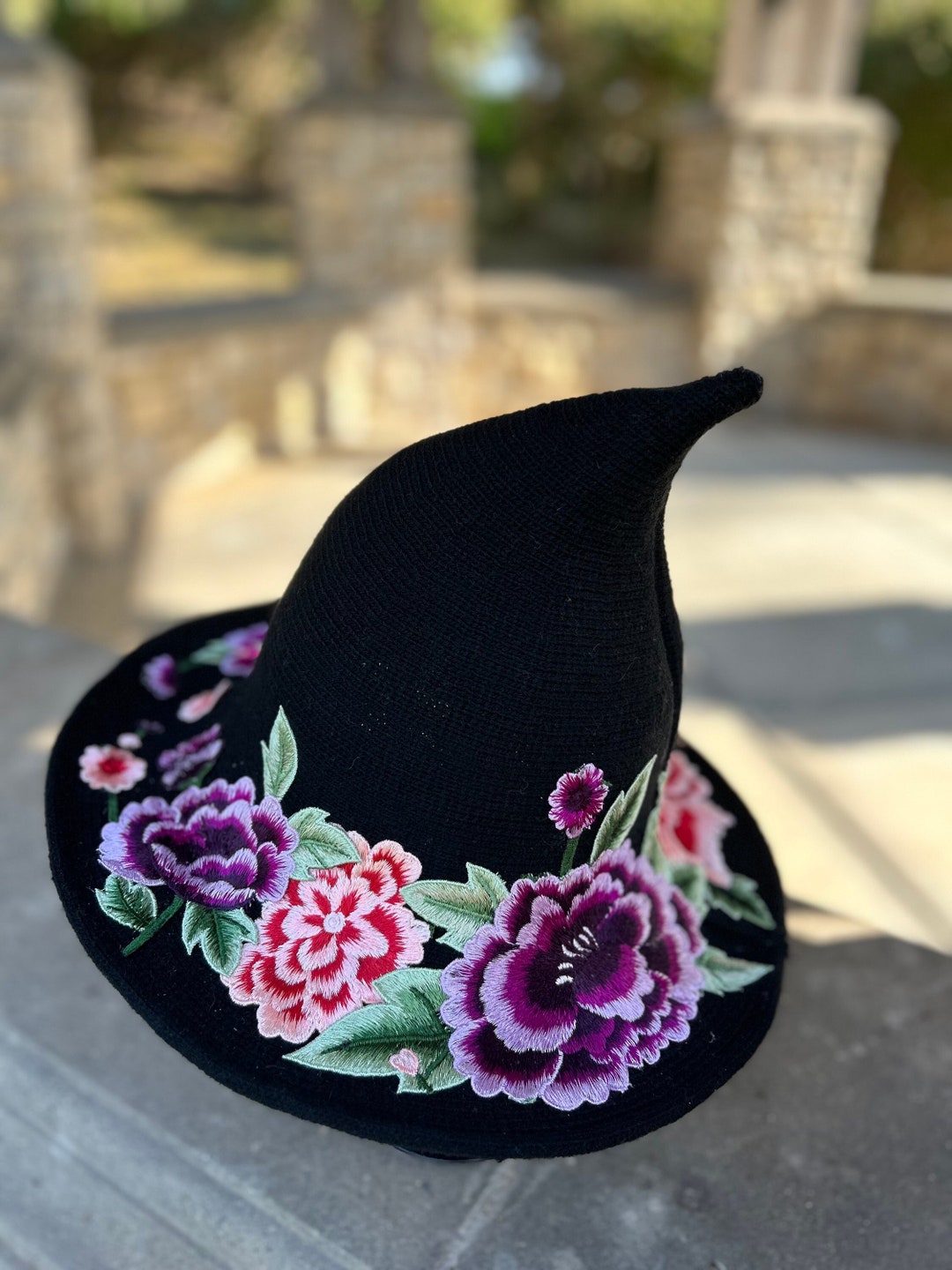 Flower Crown Witch Hat - Etsy