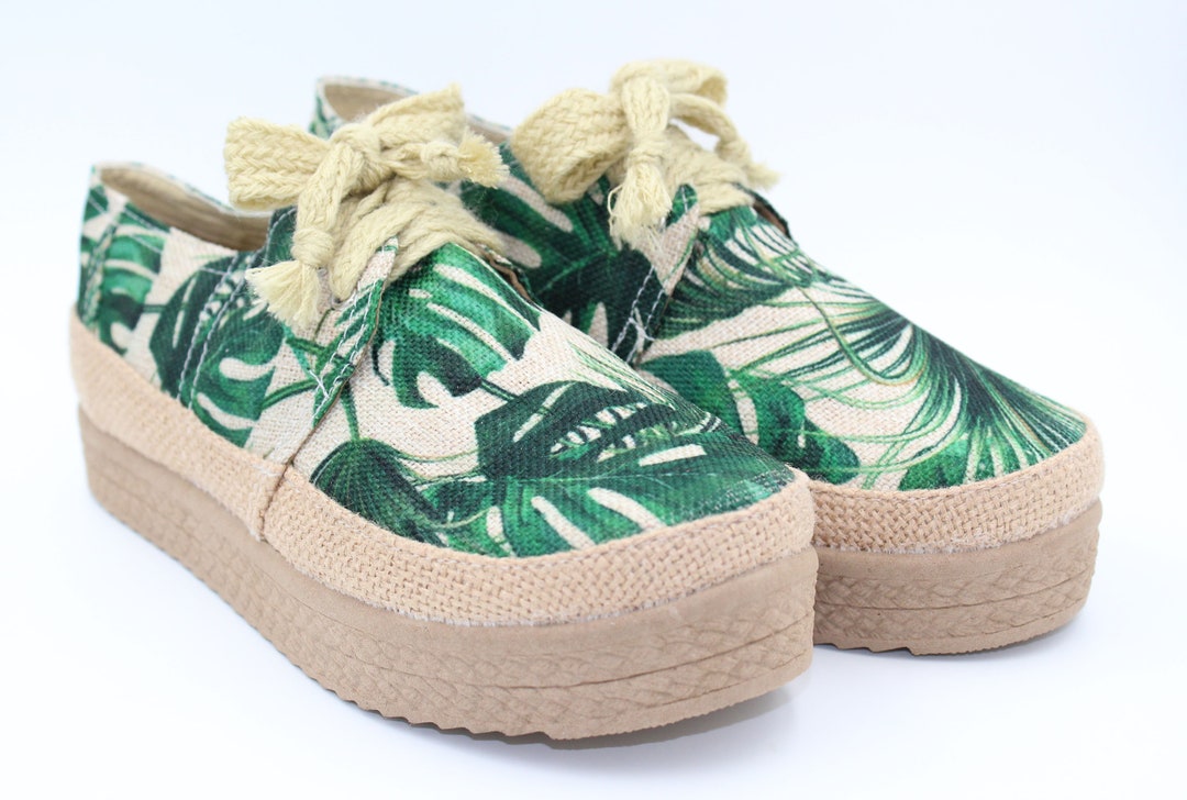 Jute Alparagata Palm Tree Shoes - Etsy