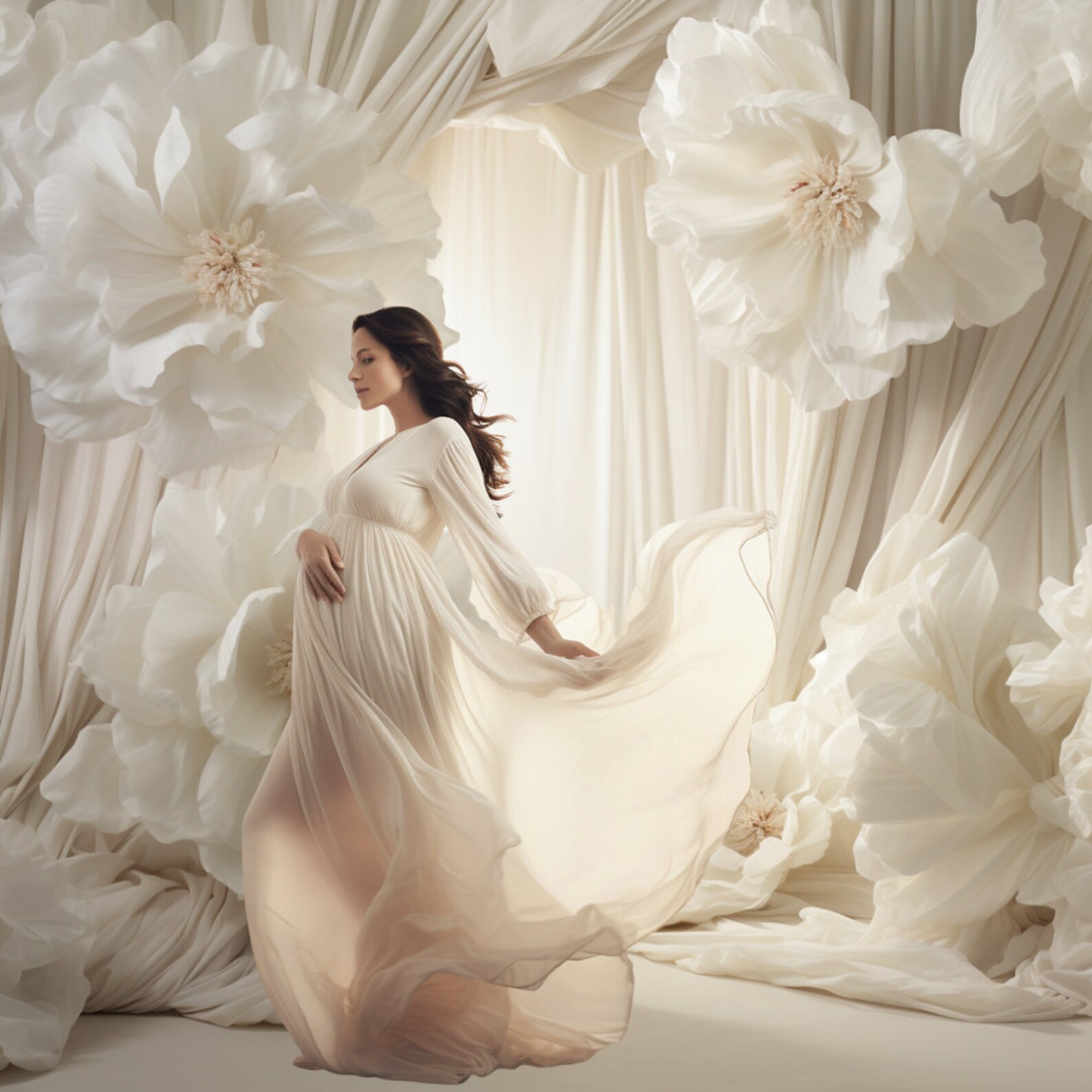 12 Floral Maternity Digital Backdrops - Etsy