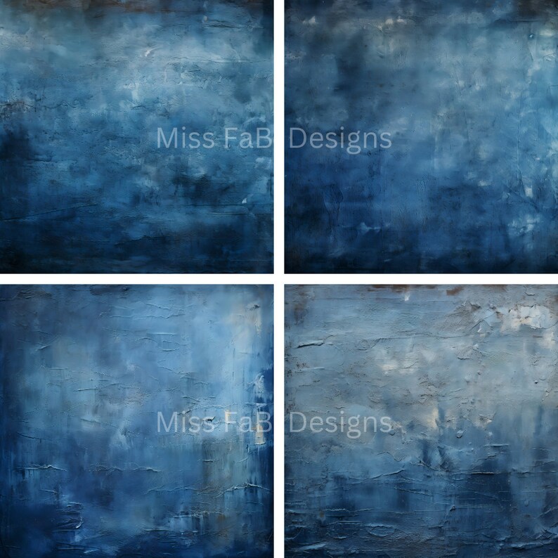 8 Old Master Digital Backdrops | Dark Blue Grunge Textured Background ...
