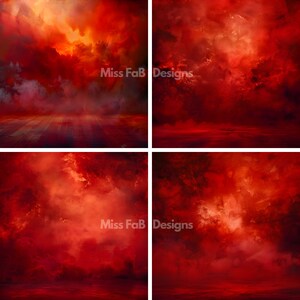 8 Inferno Passion Digital Backdrops | Fire Themed Background | Dramatic ...