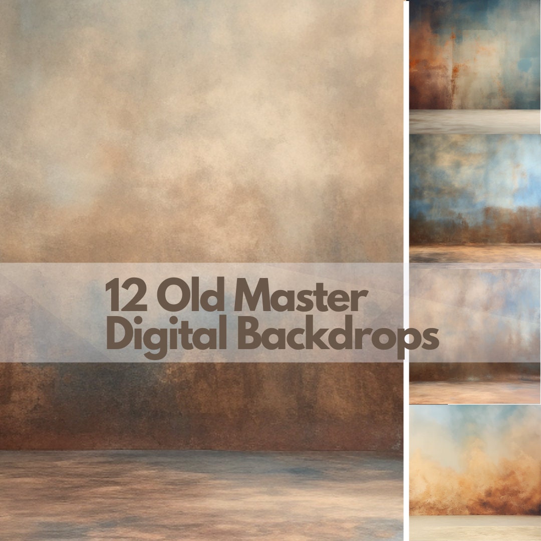 12 Old Master Digital Backdrops Brown and Blue Grunge Backgrounds ...