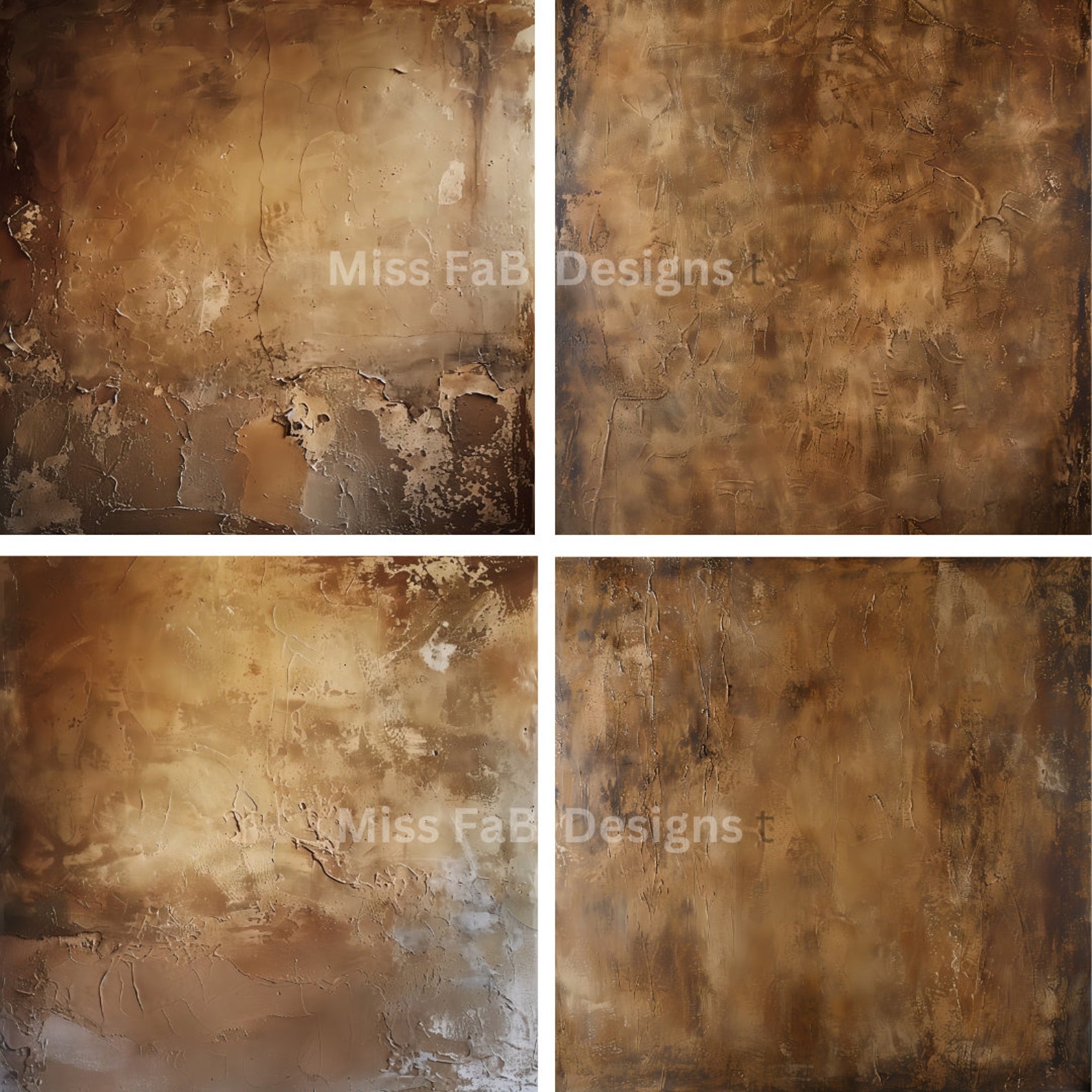 12 Brown Painted Digital Backdrops | Old Master Background| Rustic ...