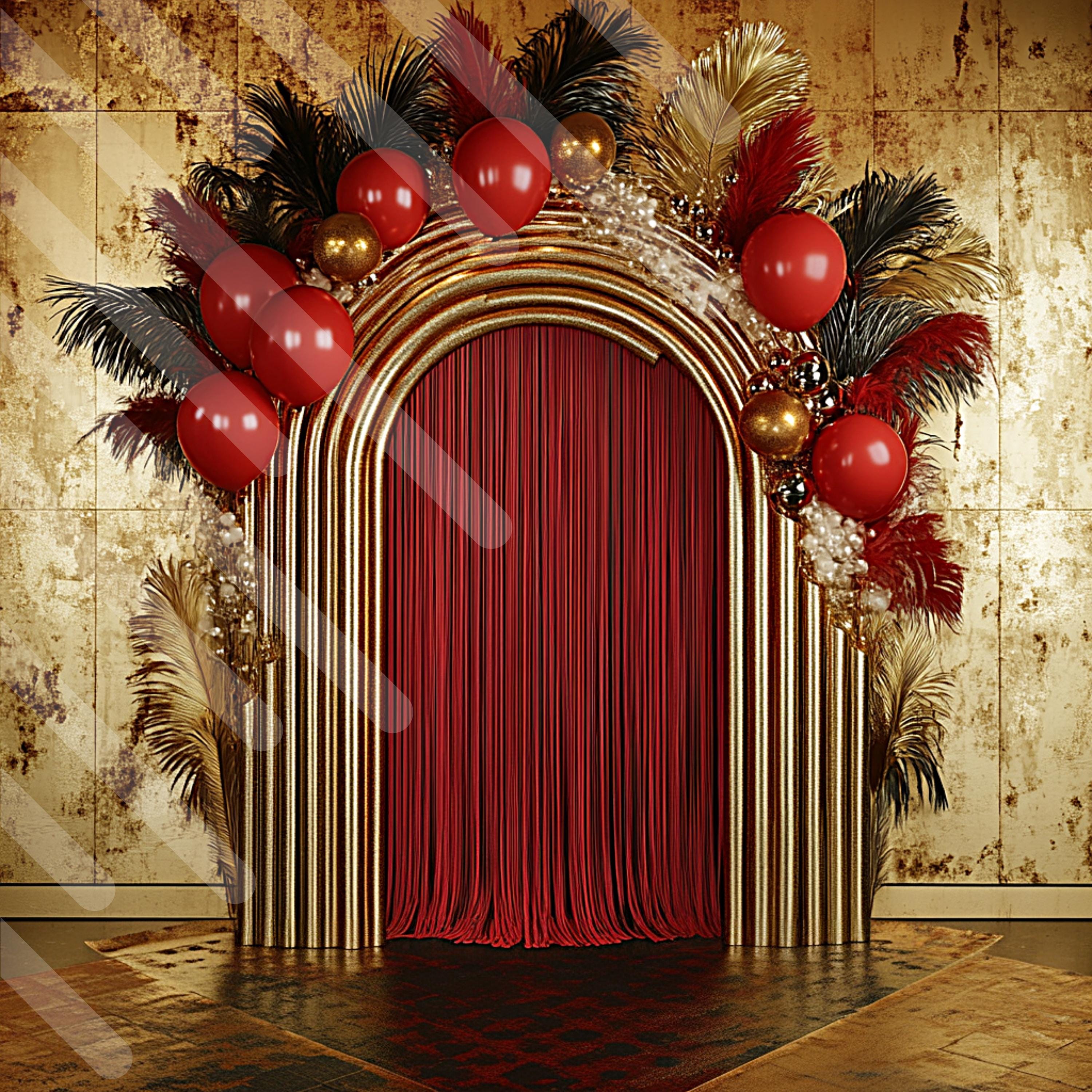 New Year's Eve Party Digital Backdrop | New Year's Party Photoshoot ...