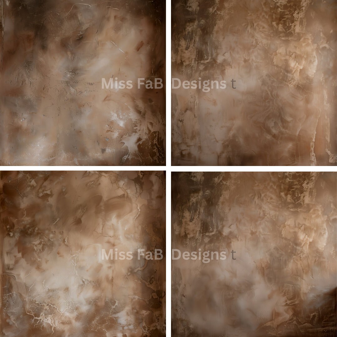 12 Brown Painted Digital Backdrops | Old Master Background| Rustic ...