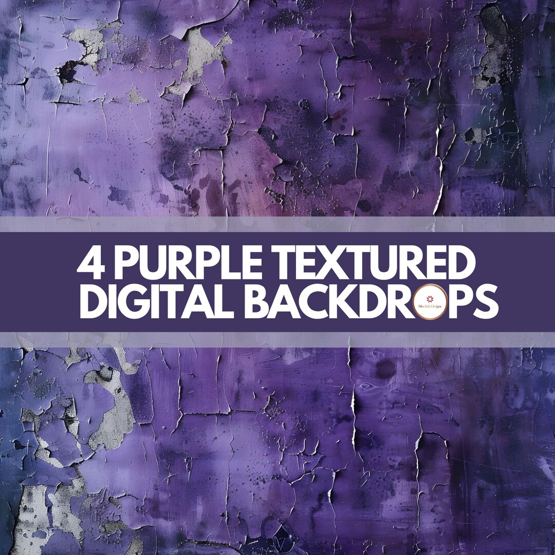Purple Textured Digital Backdrops, Purple Backdrops, Lilac Hand Painted ...
