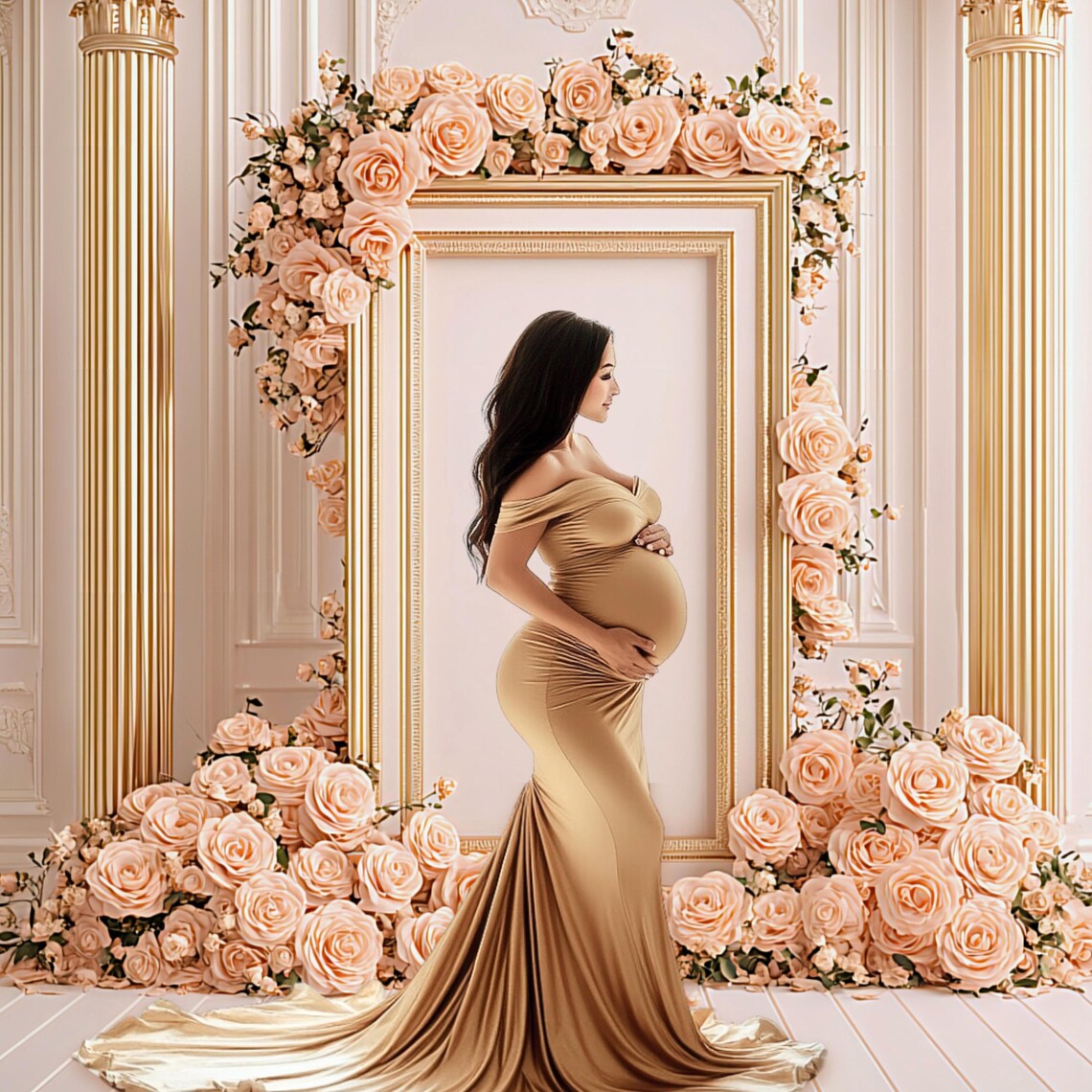 8 Palace Romance Digital Backdrops, Luxurious Palace Room Background ...