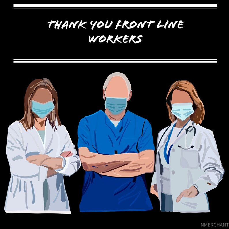 Thank You Card for Frontline Workers - Etsy
