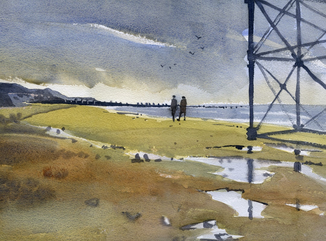 Cromer Beach, Norfolk, England. Fine Art Watercolour Print - Etsy