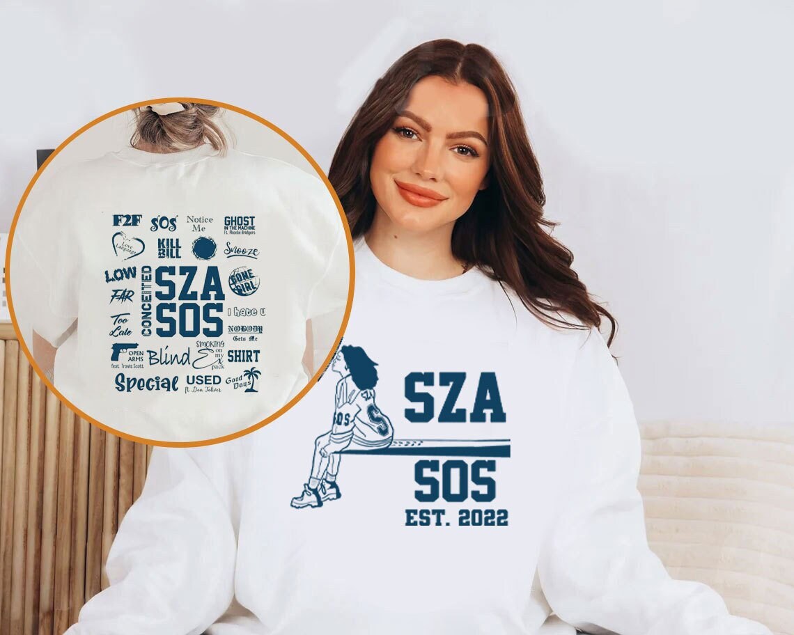 SZA Sos Tracklist, SZA Merch, SZA Fan Shirt, SZA Album Cover Shirt