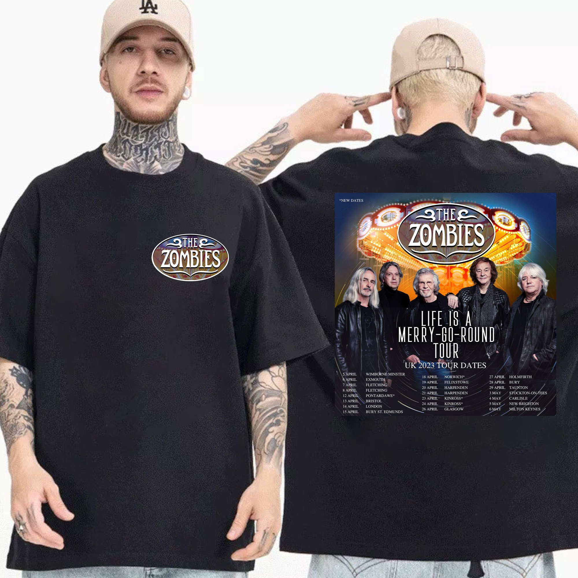 The Zombies 2023 Uk Tour Shirt, The Zombies Band Shirt For Fan Designed ...