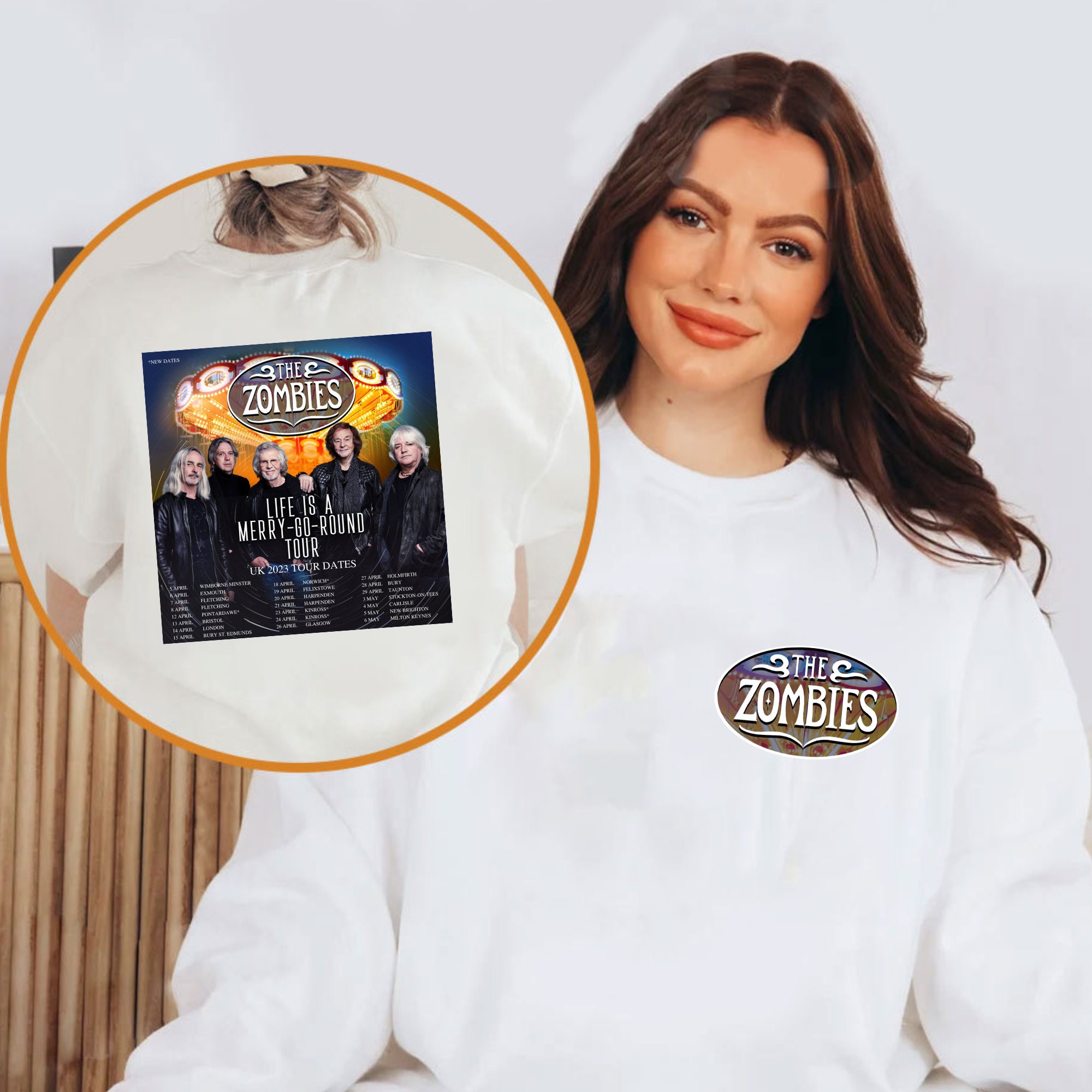 The Zombies 2023 Uk Tour Shirt, The Zombies Band Shirt For Fan Designed ...