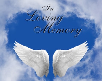In Loving Memory, Loving Memory, in Loving Memory Svg, Angel Wing Svg ...