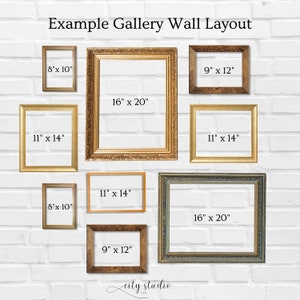 Printable Vintage Gallery Wall Art Set of 16, Antique Prints Warm ...