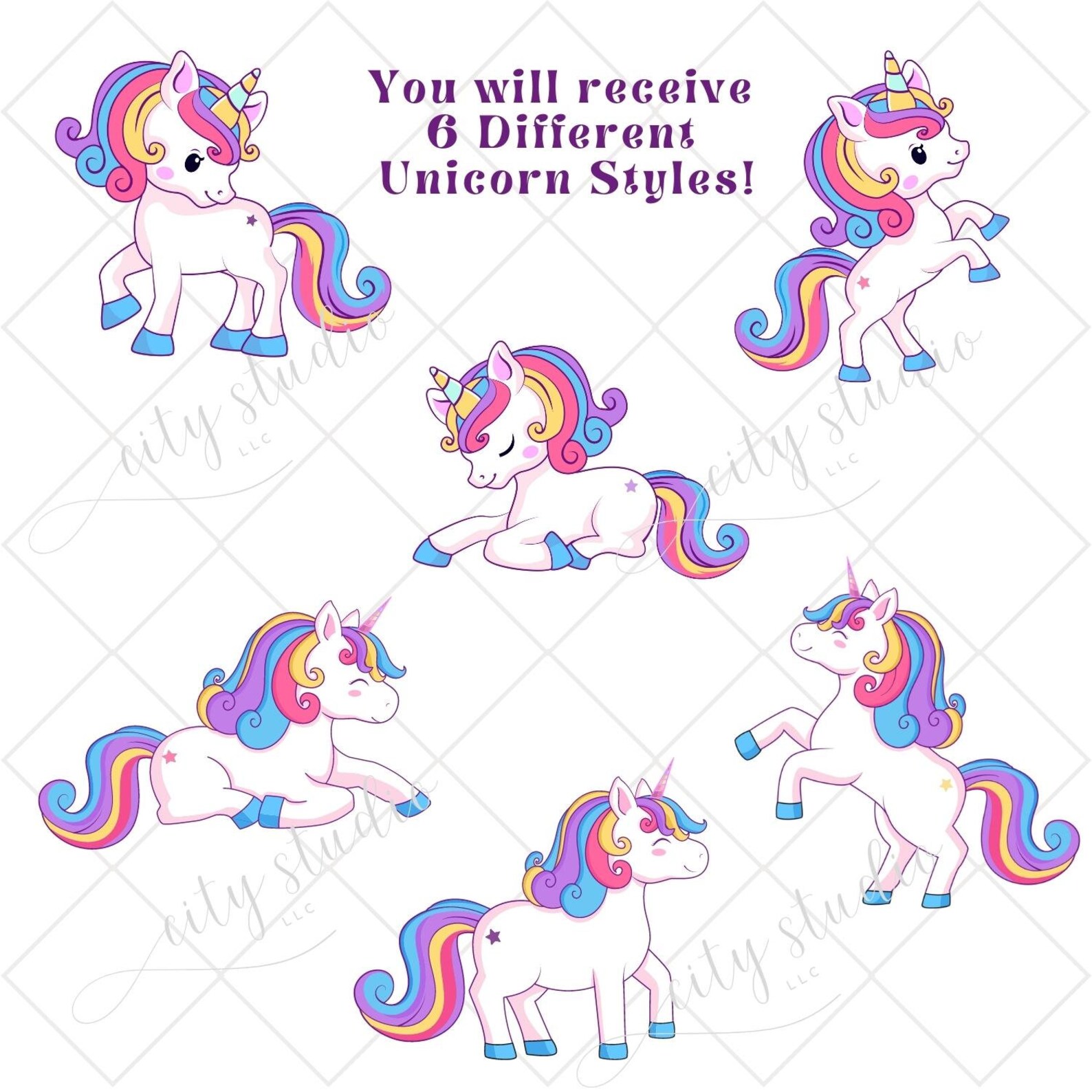 Unicorn Clipart Unicorn Clip Art Svg Unicorn Unicorn Svg - Etsy