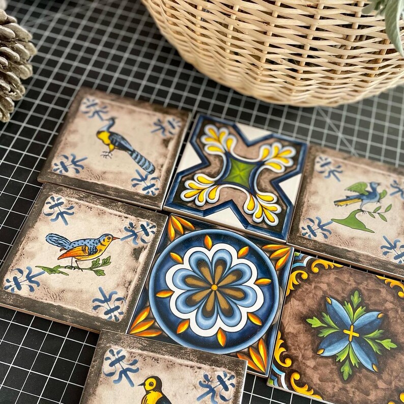 DIY Porcelain Tiles, Decorative Floor Tiles, 10cm*10cm(4in*4in ...