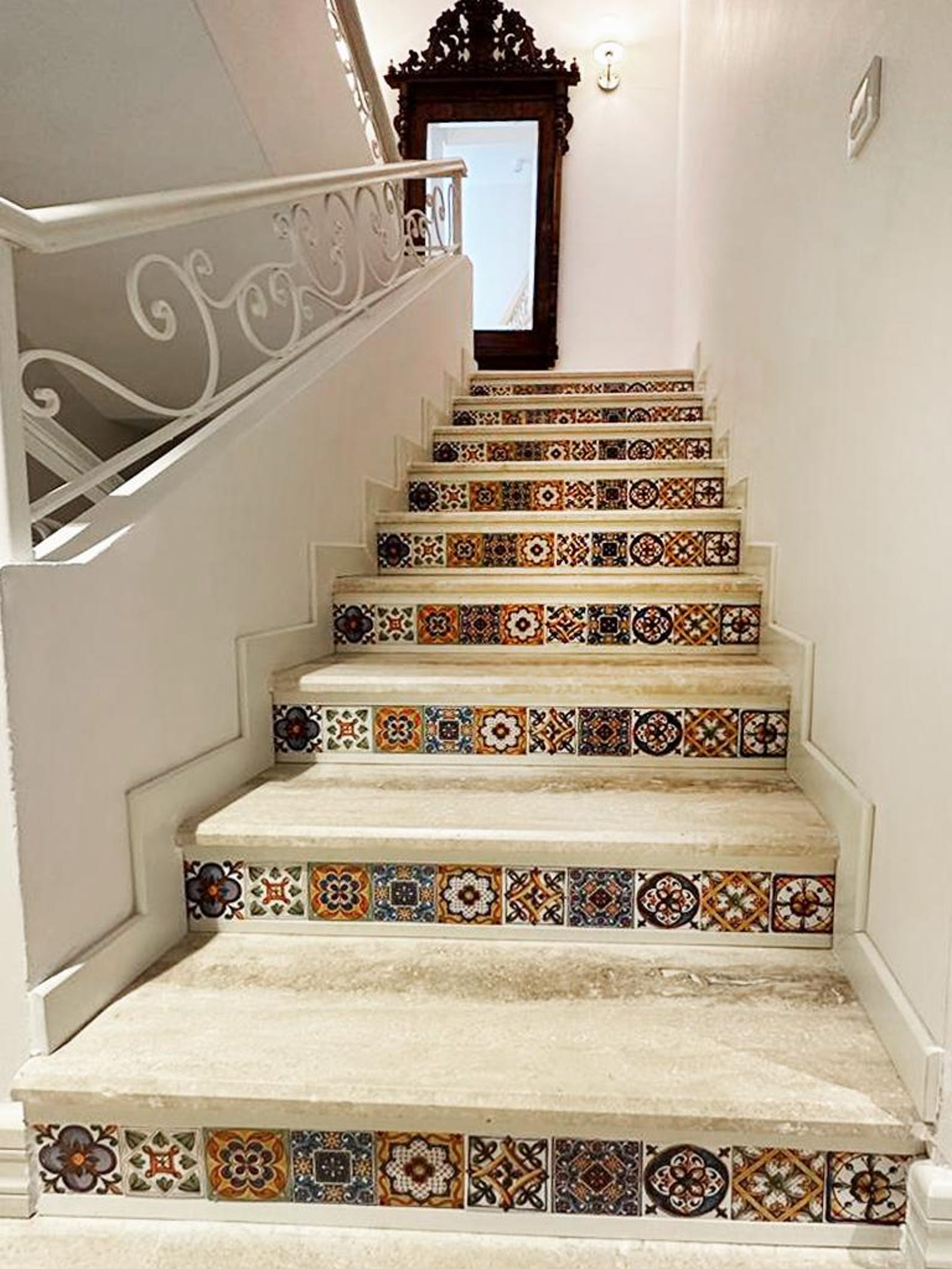 Blue Handmade Tiles, Decorative Floor Tiles, 10cm*10cm(4in*4in ...