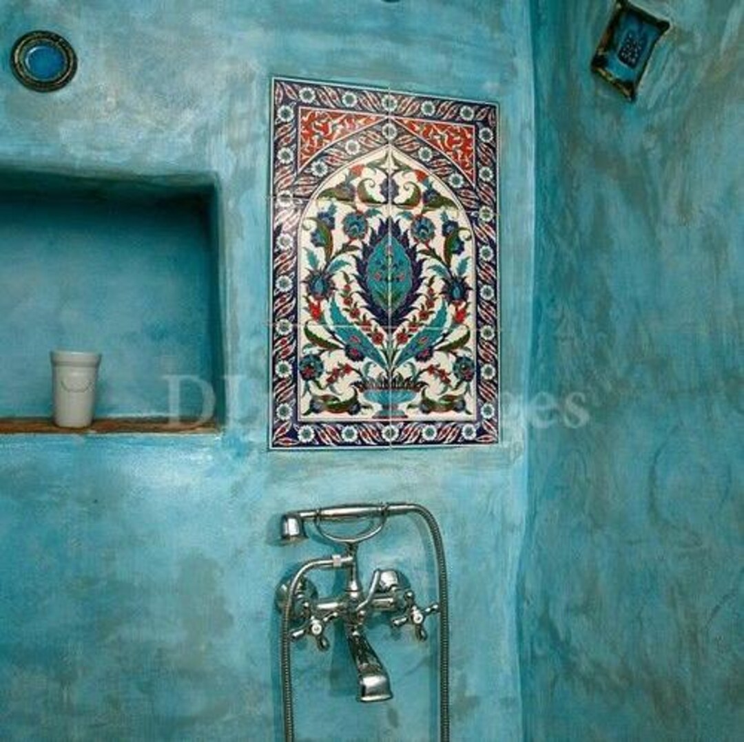 20cmx40cm, 8inx16in, Hand Painted Ceramic Tile Art Frameless Wall Mural ...