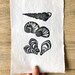 Counting Seashells Handmade Lino Print - Etsy