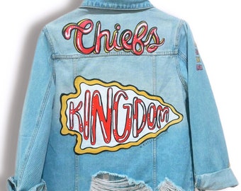 Custom Hand Painted Jean Jacket - Etsy