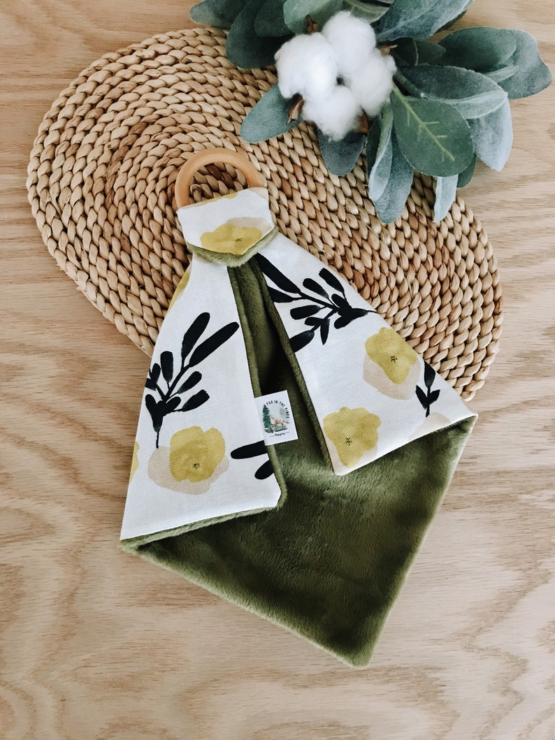 Fabric Infant Paci Lovey Teething Ring Binky Blanket Baby - Etsy