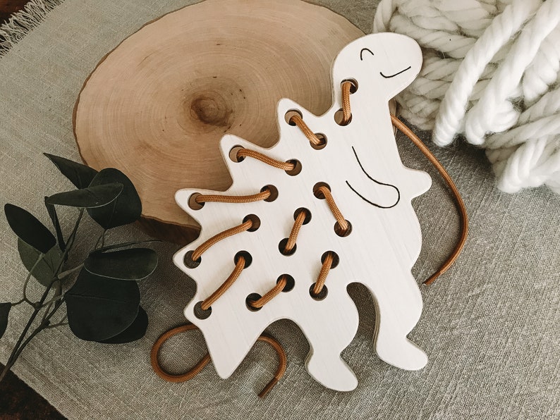 Wooden Lacing Toys Montessori Learning Lace Game Educational | Etsy